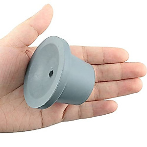 WHYHKJ 4pcs Replacement Feet for Shower Chair Bath Seat 1-1/8" I.D Non-skid Shower Bench and Tub Transfer Benches Rubber Suction Cup Feet, Grey