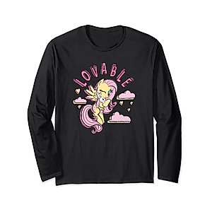 My Little Pony: Friendship Is Magic Fluttershy Lovable Logo Long Sleeve T-Shirt