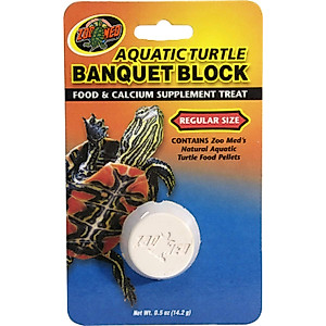 Zoo Med Aquatic Turtle Banquet Block Regular (1 Pack) - Pack of 6