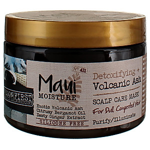 Maui Moisture Scalp Care Mask Volcanic Ash 12 Ounce Jar (3 Pack)