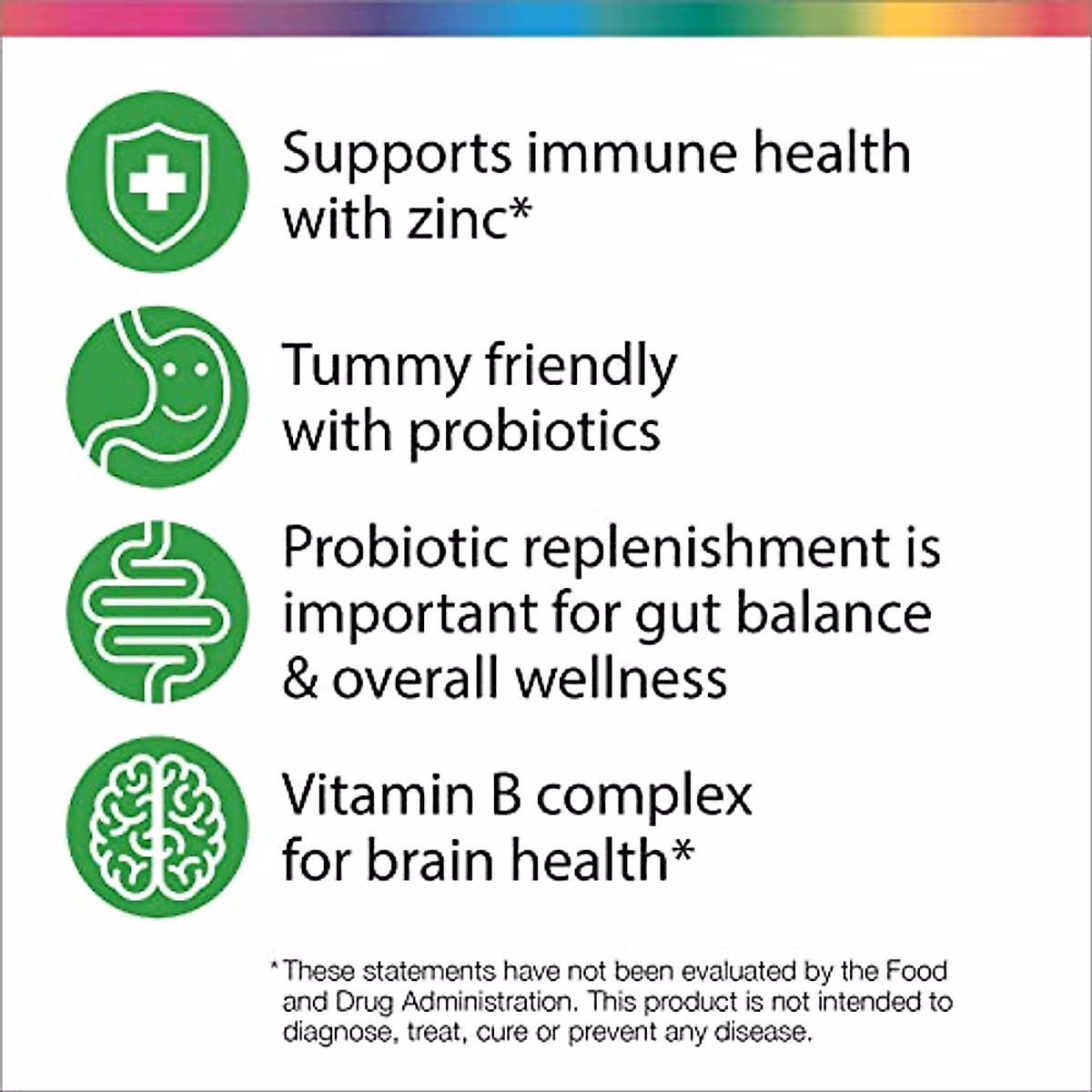 Rainbow Light Multivitamin for Kids, Vitamin C, Zinc, & B Complex, Support for Growing Minds & Bodies, Gluten Free, Vegetarian, Fruit Punch, 90 Tablets