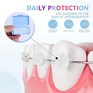 KISEER 12 Pack Colorful Orthodontic Wax Dental Wax for Braces Wearer