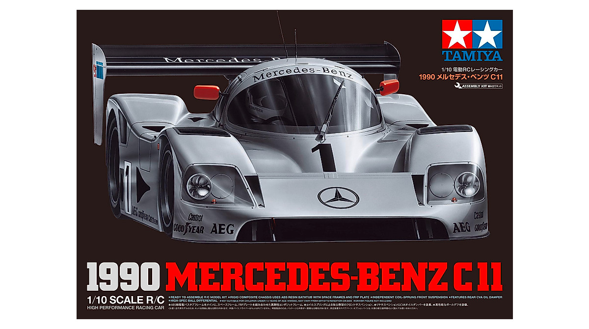 TAMIYA 1/10 RC Mercedes-Benz C11 Kit - Limited Edition On-Road Car