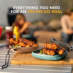 UCO 4-Piece Camping Mess Kit, Blue, Nylon