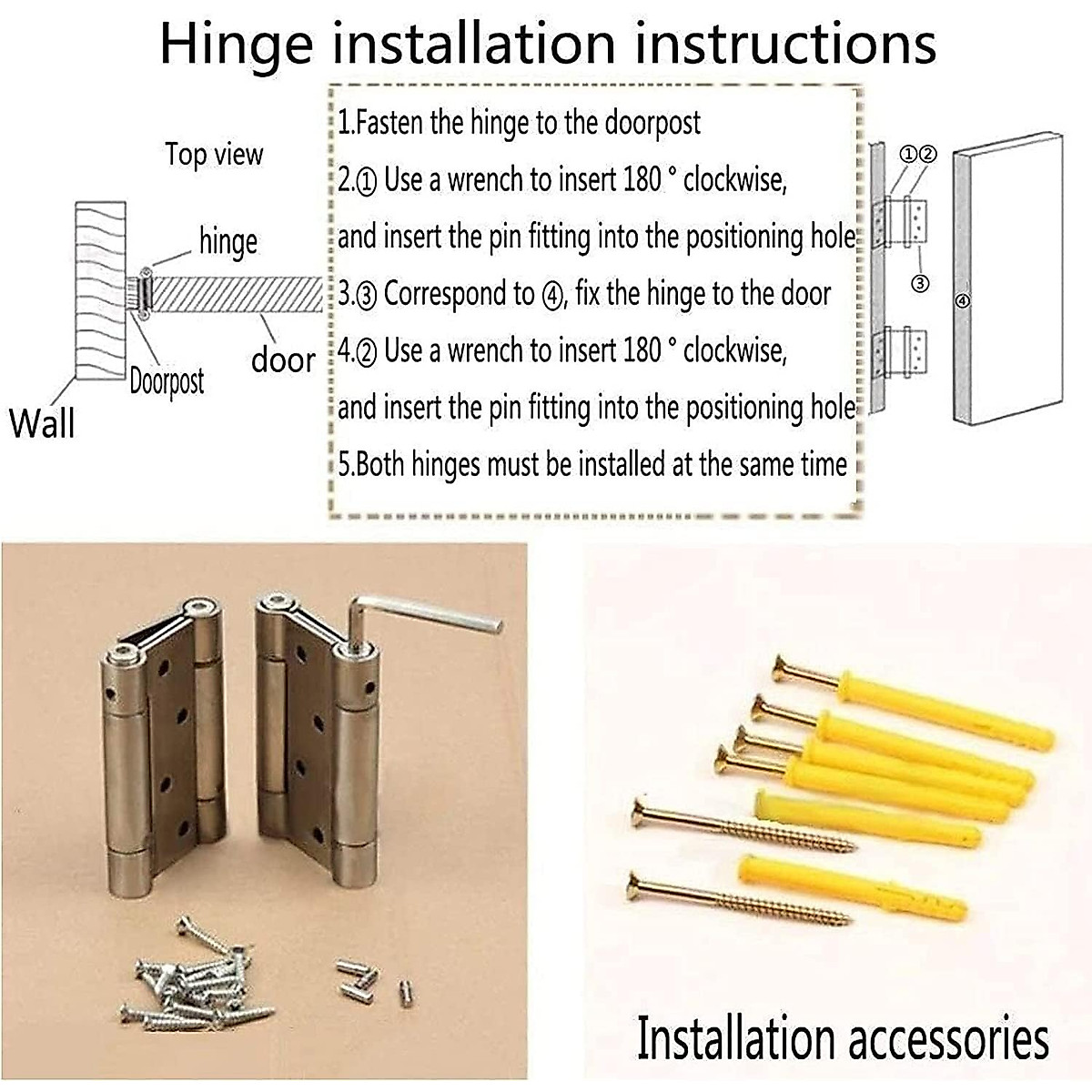 ZSPINJIA Outdoor Fence Gate，Retro Swinging Doors Cafe Doors,Interior Premade Louvered Solid Wood Saloon Swing Door,Bar Kitchen Hallway Entrance Partition Door (Size : W80xH100cm(31x39in))