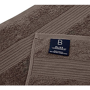 Bliss Luxury Combed Cotton Bath Towels - 34" x 56" | Extra Large Premium Quality Bath Sheet | Salon Towels | 650 GSM | Soft & Absorbent Towels for Bathroom | Slate, 2 PK Bliss Hand Towels