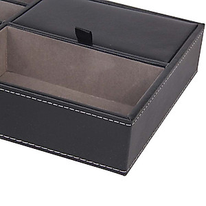 FJVJBNN Storage Box 1pc Pu Nightstand Tray Organizer Men's Desk Locker Room Top Storage Box Household Daily Storage Box