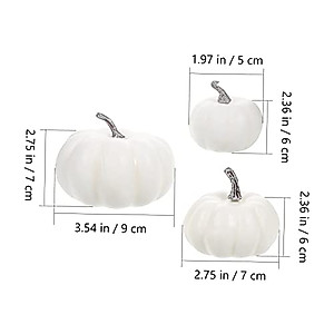 Garneck 2 Sets Artificial Pumpkin Tablescape Decor Garland Decor Halloween Props Thanksgiving Maple Leaves Foam Pumpkin Mini Halloween Pumpkin Simulation Pumpkin Decor Decorative Pumpkin