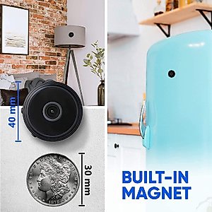 LUOWAN 2021 New Mini Camera 1080P Hidden Camera， Video Live Feed WiFi Wireless Cameras，with Night Vision Motion Detection1