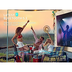 Mini Projector with 5G WiFi and Bluetooth, ALVAR 15000L 450 ANSI Native 1080P Portable Projector 4K Support, Outdoor Movie Projector with 120" Screen & 400" Display Compatible w/ TV Stick/HDMI/USB/PS5