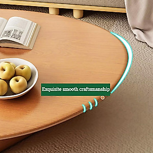 HM&DX Triangle Coffee Table Rubber Wood,Mid-Century Modern Coffee Table Abstract End Table,Small Center Table Wooden Coffee Table for Living Room Home Office(36" Lx23 Wx16 H, Walnut)