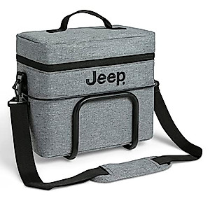 Jeep Wrangler Cooler Bag and Frame by Delta Children (Works with Jeep Wrangler Stroller Wagon #60001) - Holds 16 Cans or 15 Pounds, Grey