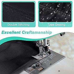 ABCCANOPY Air Conditioner Cover Waterproof Protective Cover Outdoor Furniture Cover Universal Square Cover Furniture Protective Cover 34x34x32 Black