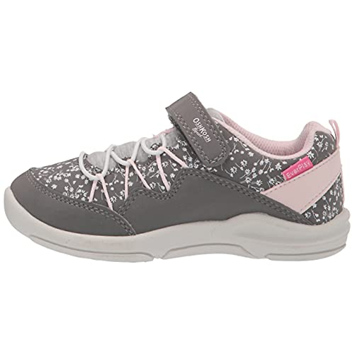 OshKosh B'Gosh Girls Cycla EverPlay Sneaker, Grey, 9 Toddler