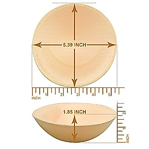 TopBine Round Yoga Bra pad Sports Bra Inserts Pads (C/D Beige)