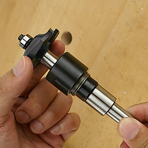 Yakamoz 1/2 Inch Shank Router Collet Extension Chuck, Accepts 1/2-inch Shank Bits, Extends The Router Bit an Additional 2-1/4"
