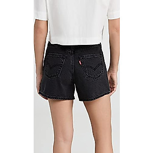 Levi's Women's 80s Mom Shorts, Not to Interrupt, Black, 25