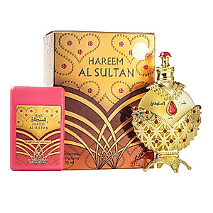 KHADLAJ PERFUMES Hareem Al Sultan Gold Concentrated Perfume Oil for Unisex, 1.18 Ounce