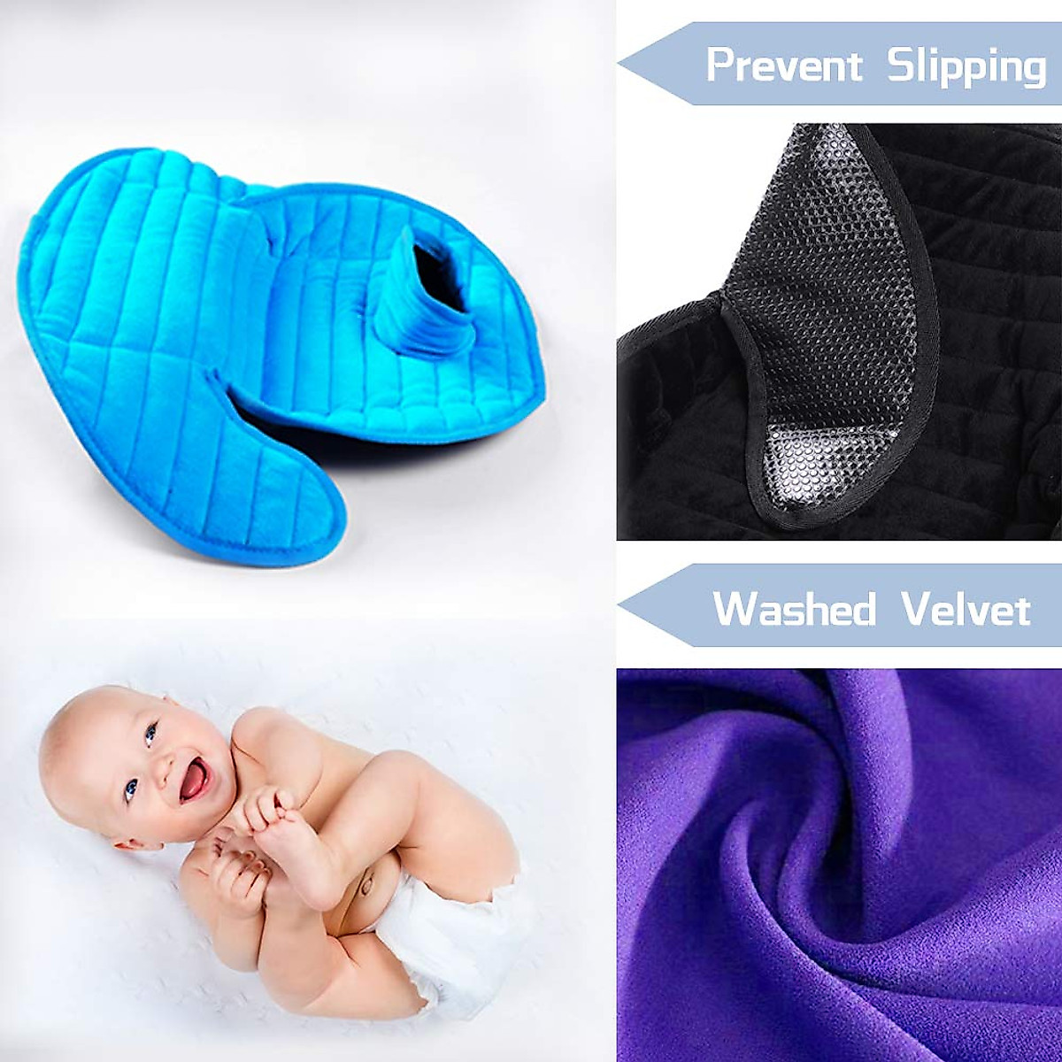 CrazyAnt Piddle Pad Travel Potty Carseat Seat Protectors, Strong Surface Water Absorption Washable Seat Liners with 360 Degree Buckle Hole Protection for Potty Training and Long Car Trips