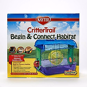 Kaytee CritterTrail Begin & Connect Habitat for Pet Mice, Dwarf Hamsters, Hamsters, or Gerbils