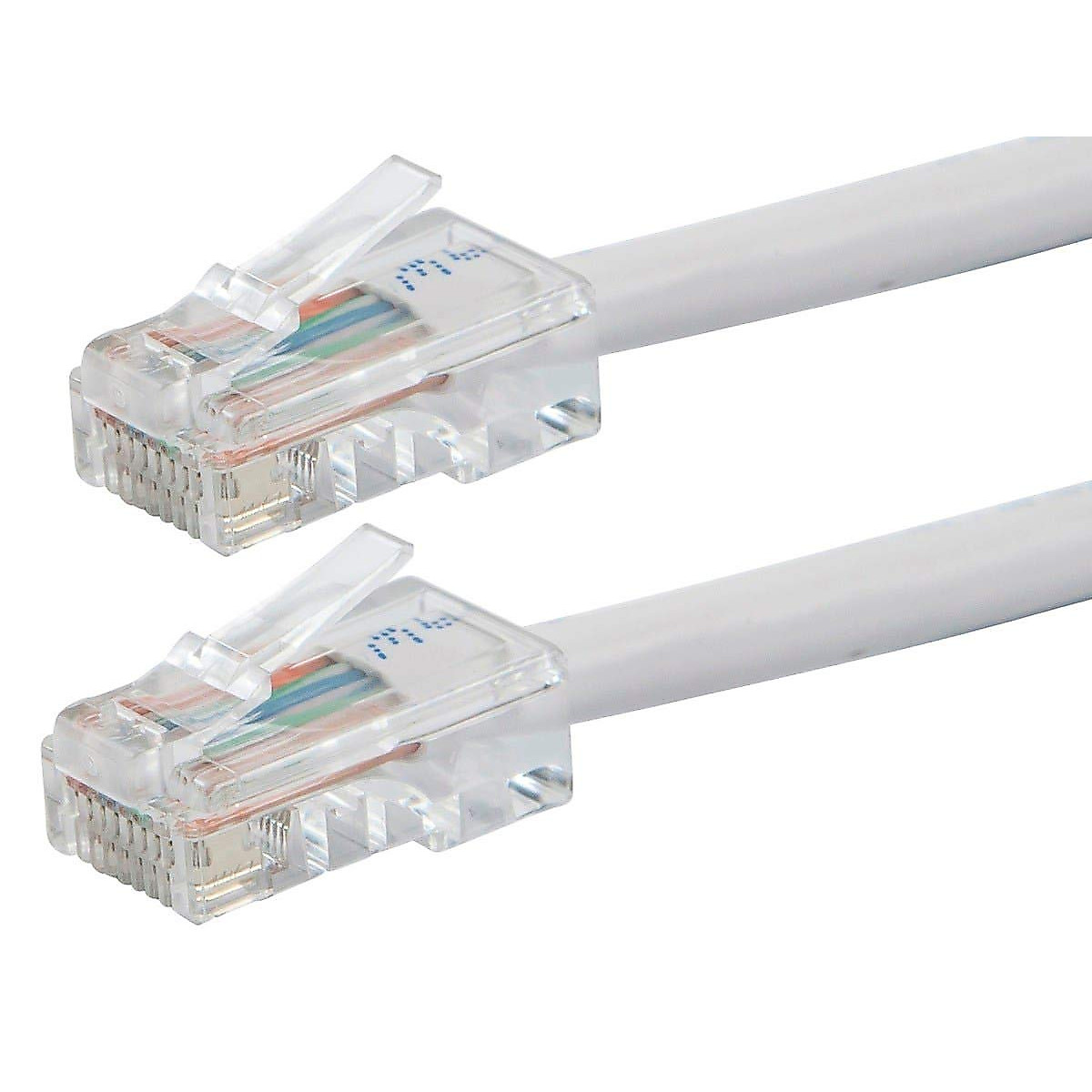 Monoprice Cat6 Ethernet Patch Cable - RJ45, Stranded, 550Mhz, UTP, 24AWG, 25 Feet, White - Zeroboot Series