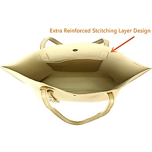 Nodykka Women Tote Bags Top Handle Satchel Handbags PU Pebbled Leather Tassel Shoulder Purse,One Size,Gold3