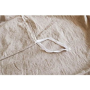 meadow park 100% Stone Washed Linen Duvet Cover Set 3 Pieces, Queen 90 inches x 92 inches, Pillow Shams 20 inches x 26 inches, Ties Closure Style, Corner Ties, Super Soft, Solid Natural Linen Color