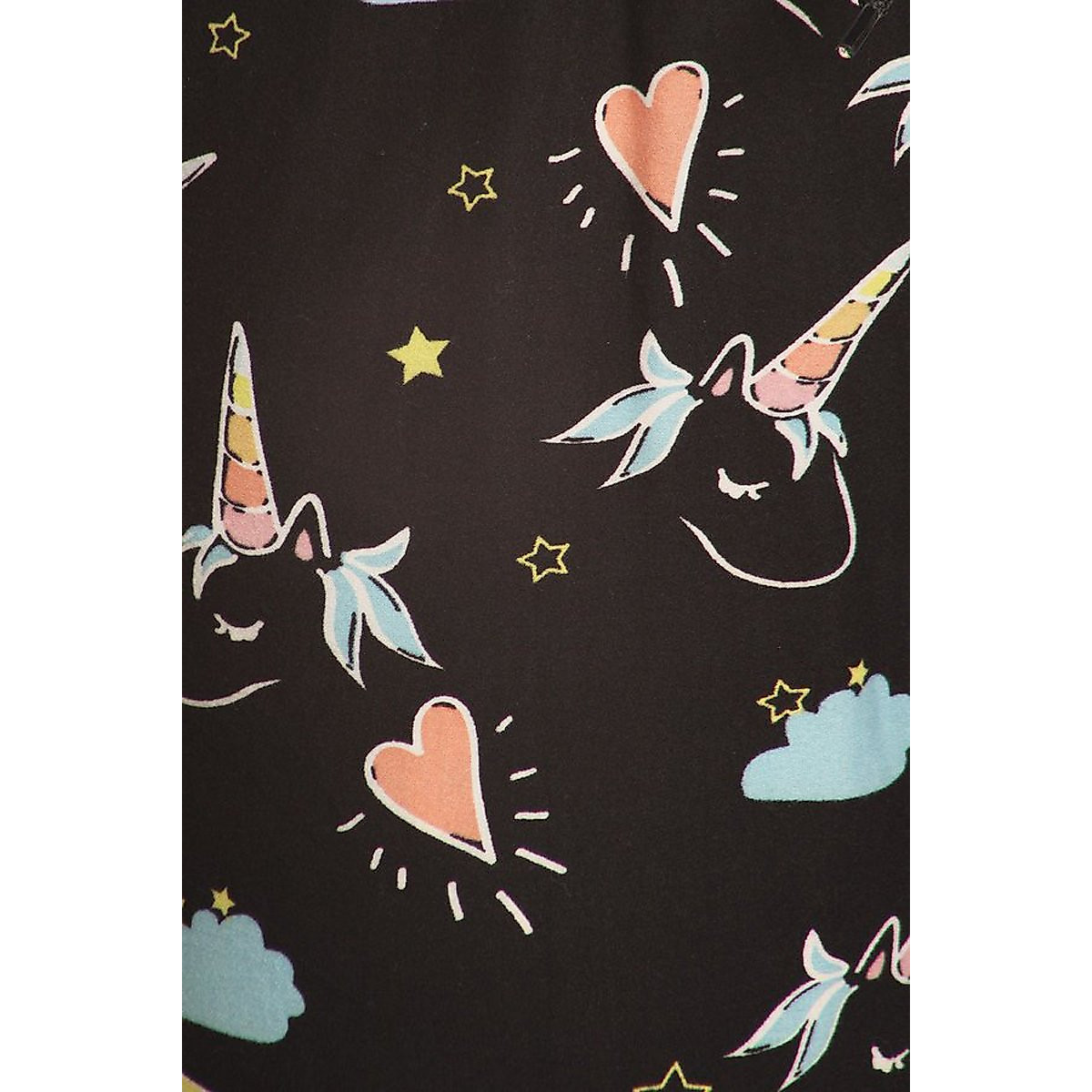 Leggings Depot Women's Relaxed fit Jogger Pants - Track Cuff Sweatpants with Pockets-S506, Small, Unicorn Cloud