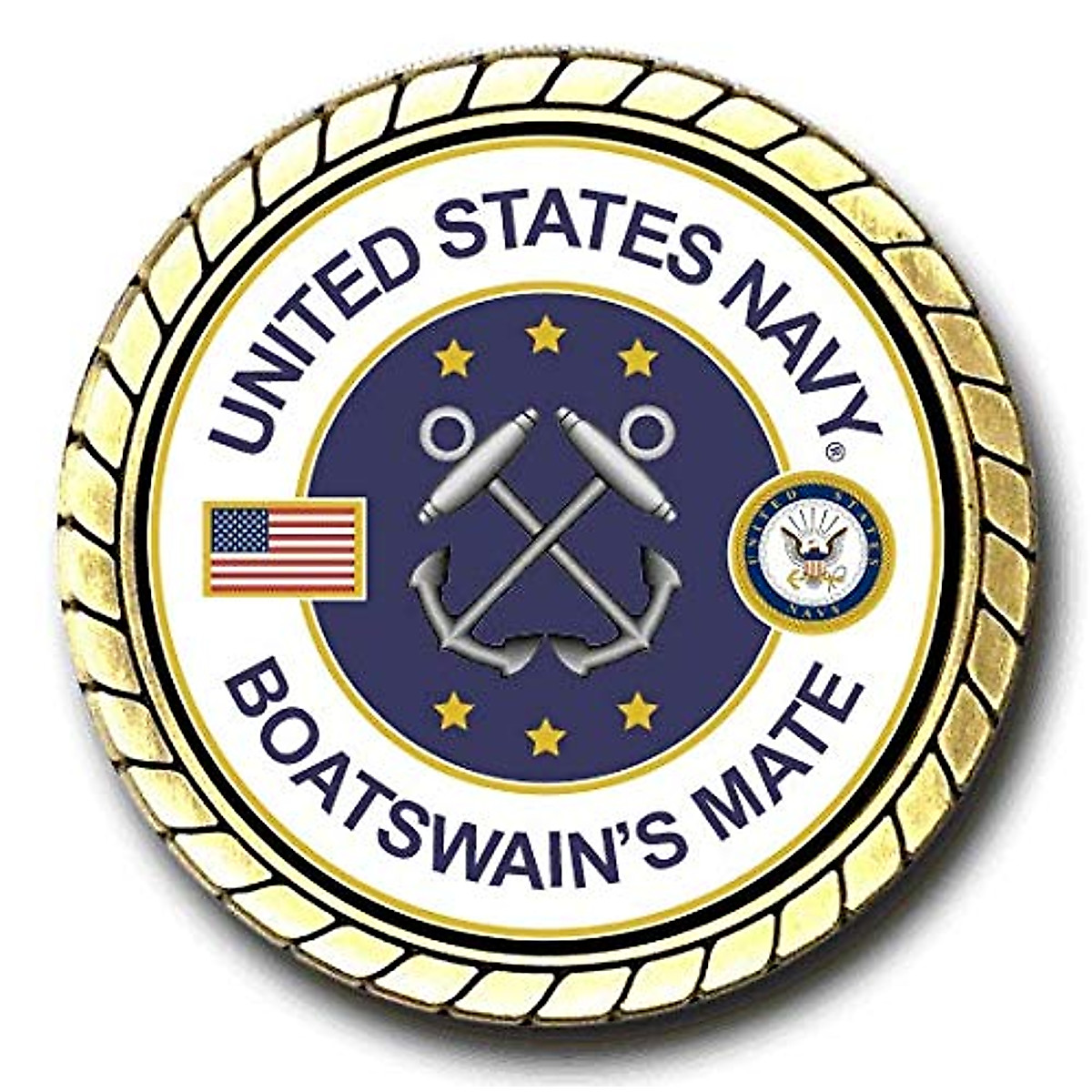 US Navy Boatswains Mate Challenge Coin - Officially Licensed