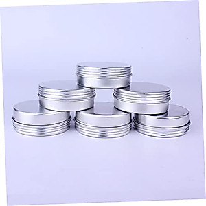Ciieeo Container with Lid 24pcs Containers with Lids Cream Jars with Lids Empty Tin Cans Tin Cans with Lids Balm Tin Container Screw Tin Cans Empty Cream Jar Metal Tin Container Balsam