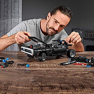 LEGO Technic Fast & Furious Dom's Dodge Charger 42111 Building Toy - Racing Car Model Building Kit, Iconic Movie Inspired Collector's Set, Gift Idea for Kids, Teens, and Adults Ages 10+