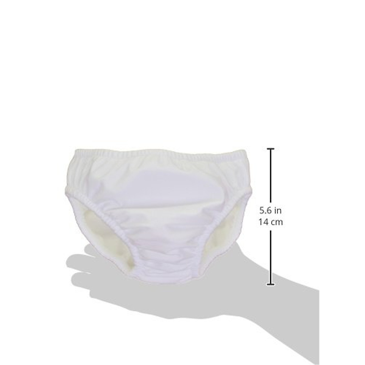 My Pool Pal Reusable Swim Diaper, White, 18 Months