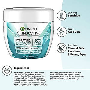 Garnier SkinActive 3-in-1 Face Moisturizer with Aloe, For Dry Skin, 6.75 fl. oz.