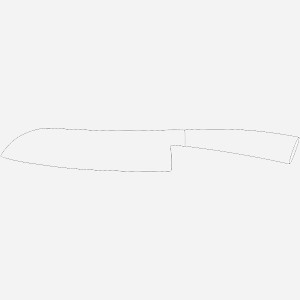 Berkel Elegance Black Santoku Knife 7'' / Kitchen Knives/Premium Quality