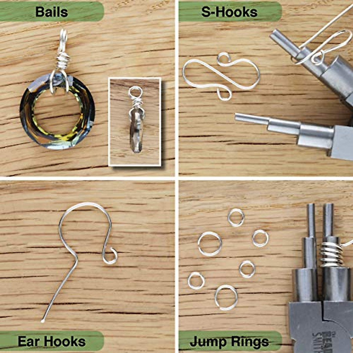 The Beadsmith Wire Bending Pliers - Consistently make up to 6 size loops & jump rings, 2-9mm - 5.75" long (160mm) - Polished Steel Head, Comfort Grip Handle, Tool for Jewelry Making