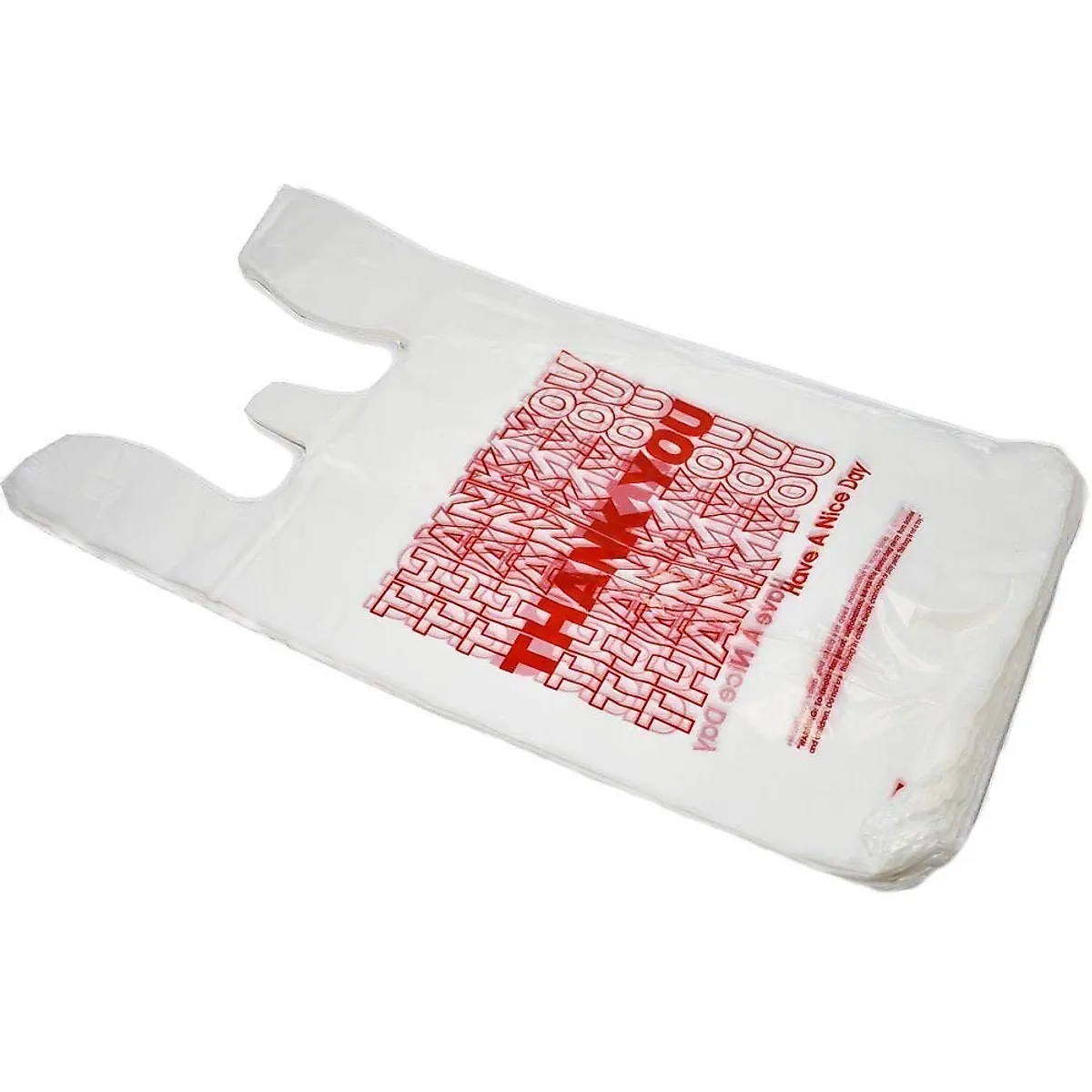 RoyalHouse Thank You Bags,Reusable Plastic Grocery Bags - Great Bags for Shopping, Small Trash and Garbage Cans, and Dog Waste - 308 Count (Pack of 4) Total 1232 Bags in Case