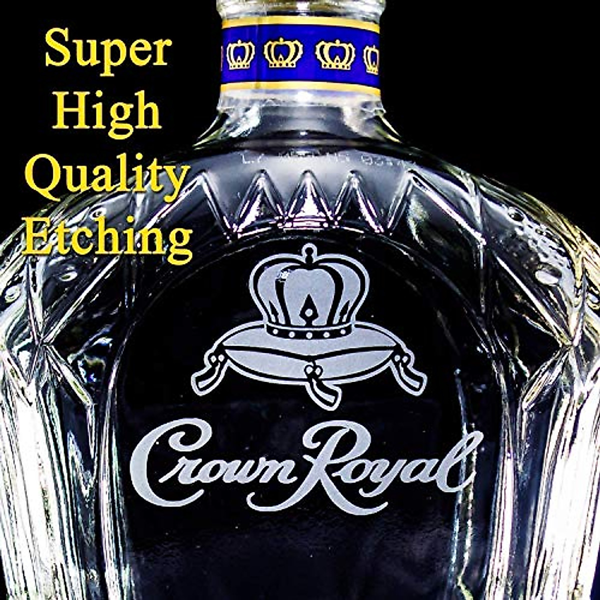 Crown Royal Whisky Personalized Engraved EMPTY Bottle/Decanter