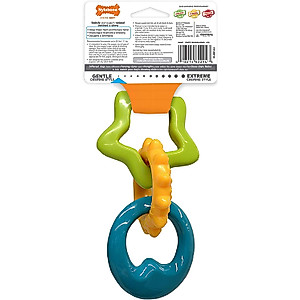 (3 Pack) Nylabone Just For Puppies Triple Teething Ring Chew Toy
