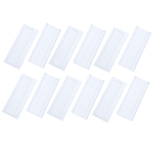 HOMSFOU 6 Pairs Multi-Function Hanger White Holder Mount for Self Home Punch-Free Tissue Wall-Mounted Remote Control Power Management Cable Mounted Organizer Socket System Fixator Strip