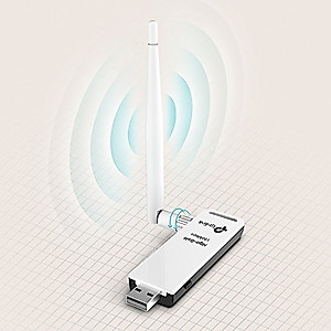 TP-Link Nano USB Wifi Dongle 150Mbps High Gain Wireless Network Adapter for PC Desktop and Laptops. Supports Win10/8.1/8/7/XP Linux 2.6.18-4.4.3, Mac OS 10.9-10.15 (TL-WN722N)