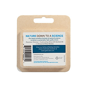 Bulldog Mens Skincare and Grooming Sensitive Skin Razor Blades Refills for Men, 4 Count