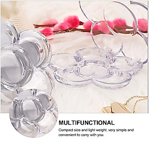 Beaupretty 10PCS Clear Empty Eyeshadow Palette Makeup Organizer Eyeshadow Storage Box Case Lipstick Pigment Palette Tray