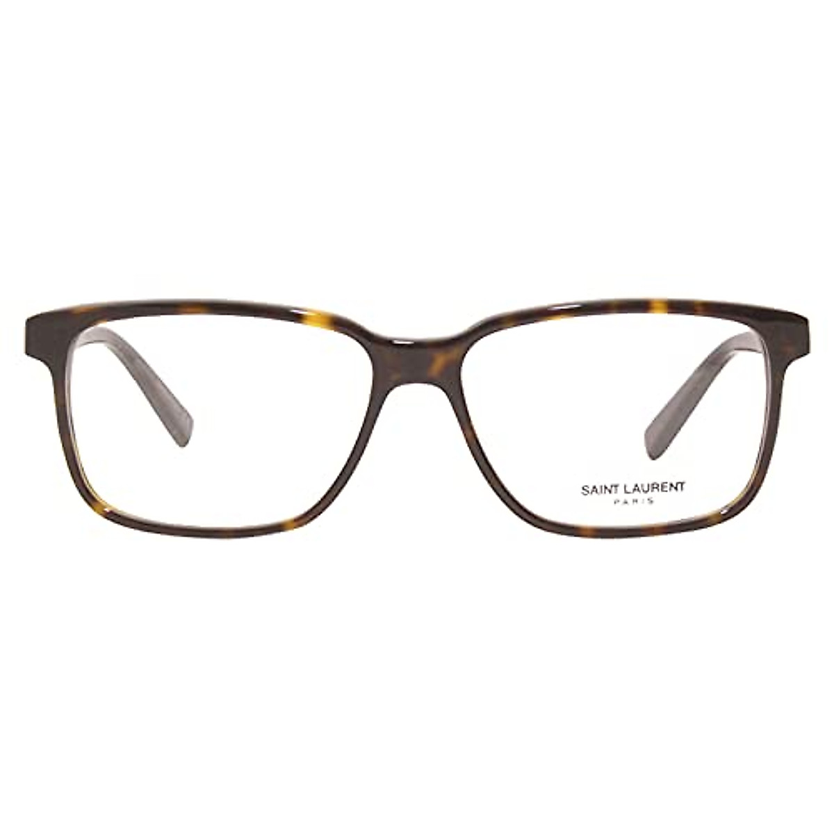 SAINT LAURENT SL-458 005 Eyeglasses Men's Havana/Silver Full Rim Square 58mm