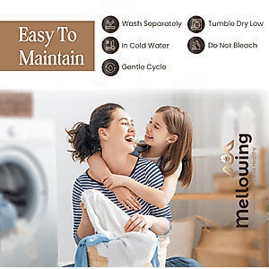 Mellowing 800 Thread Count King/Cal King (94x104) Duvet Cover - Premium Duvet Cover Soft & Breathable - 3 pcs All Season Comforter Cover with Zipper Closure & Corner Ties (Blush)