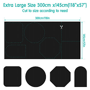 Black Out Blinds for Window 100% Blackout Fabric 118"x57" Portable Blackout Shades Temporary Sun Blocking for Window Quick Use with Nano Stickers for Home & Travel Rollable Washable Reusable