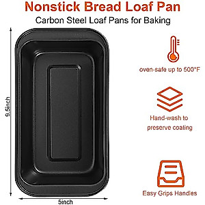 Tanlade 10 Pack Nonstick Bread Loaf Pan 9.5 x 5 Inch Loaf Baking Pan for Homemade Bread Kitchen Baking Pan Tin Home Brownies and Pound Cakes