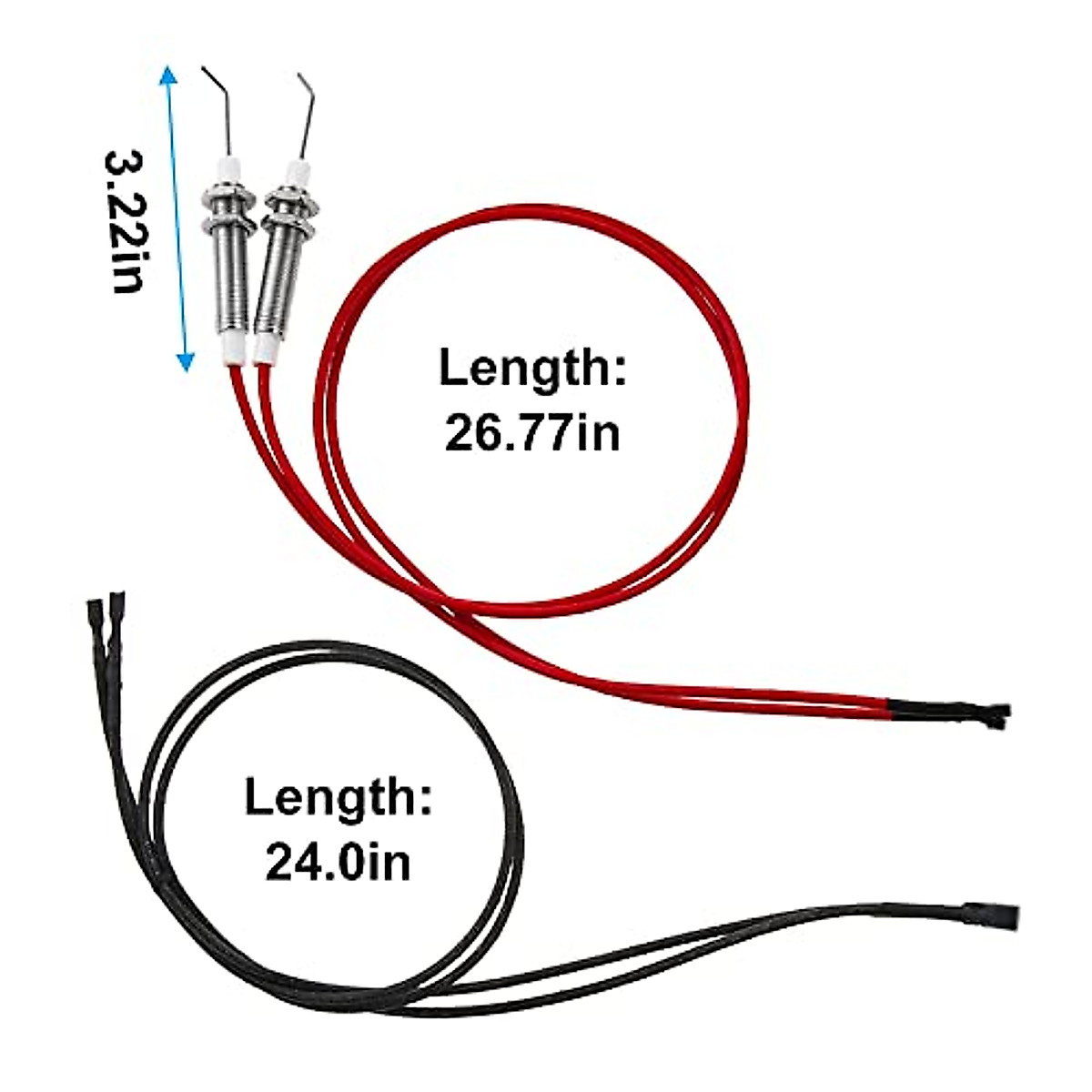 Hicello Push Button Control Switch Ignition, Automatic Ignition System, Control AA Battery Type Ignitor with Electrode Spark 11PCS