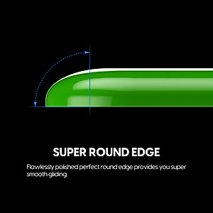 Superglide1 - Super Smooth Polished Surface Mouse Feet/Skates Made with Ultra Strong Flawless Glass Super Fast Smooth and Durable Sole for Razer Viper Ultimate [Green]