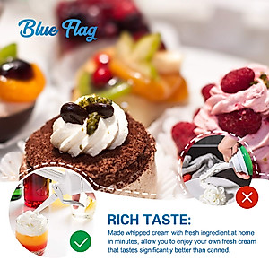 BLUE FLAG Whipped Cream Chargers N2O Nitrous Oxide 8-Gram Cartridge for Whipper Whipped Cream Dispenser (24 Packs)