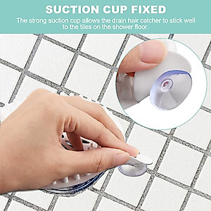 Jaeskeclip 6Pscs Hair Catcher Shower Drain,Disposable Shower Drain Hair Catcher,Hair Stopper for Bathtub Drain for Bathroom Shower Bathtub Laundry Room Kitchen Sink Silicon Sink Drain Covers